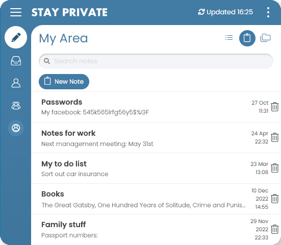 STAY PRIVATE